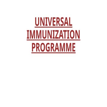 Universal Immunization Programme.pptx... | PPTX