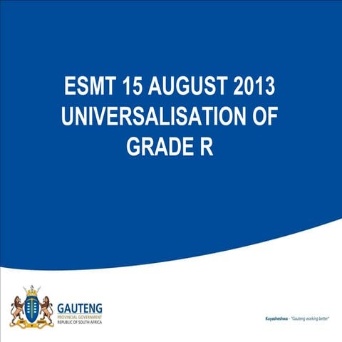 Universalisation of grade r | PPT