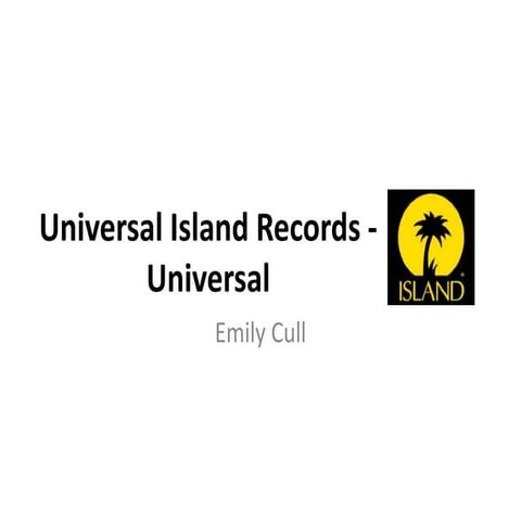Record Label - Communion and Island Records | PPTX
