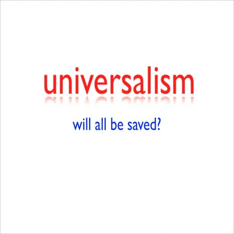 Universalism | PDF