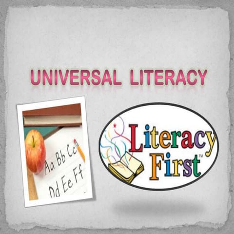 Universal literacy | PPT