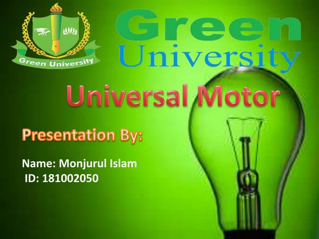 Universal motor | PPT