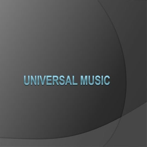 Universal music | PPTX