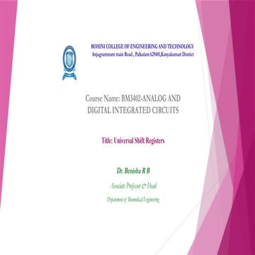 UNIVERSAL SHIFT REGISTERS.pptxvgfddfffff | PPT