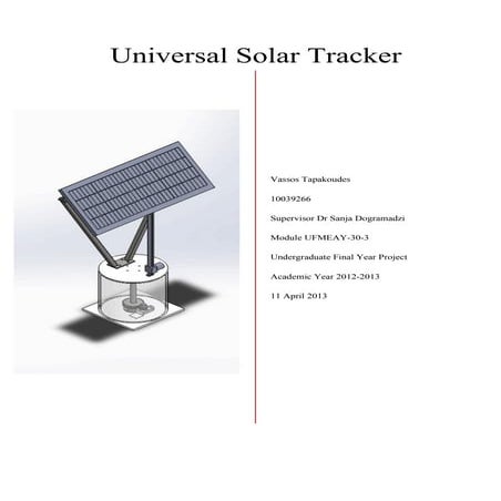 Dual axis solar tracker