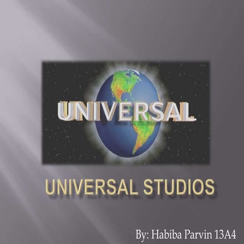 Universal studios | PPTX