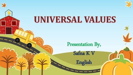 Human values | PPT