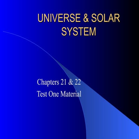 UNIVERSE AND SOLAR SYSTEM. powerpoint presentation | PPT