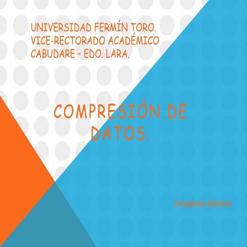 Compresión de Datos. | PPTX