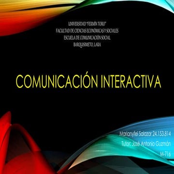Comunicación Interactiva - Conceptos Básicos | ODP