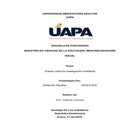 Universidad abierta para adultos | DOCX