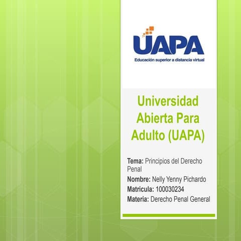 Universidad Abierta Para Adulto (UAPA).pptx | Law