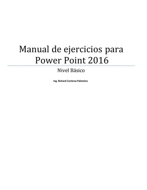 Manual de-ejercicios-de-power-point | PDF