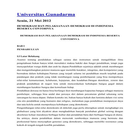 Universitas gunadarma | PDF