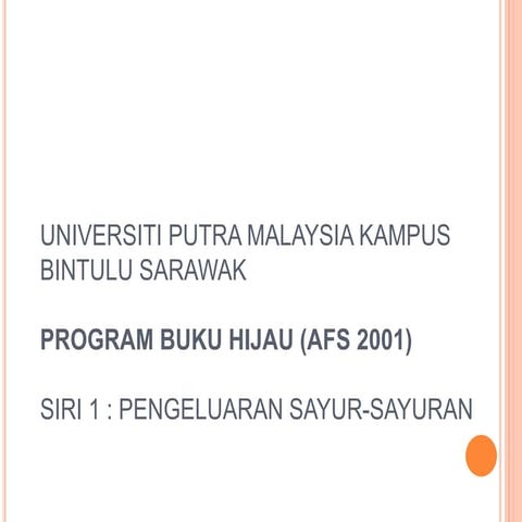 Rancangan buku hijau | PPT