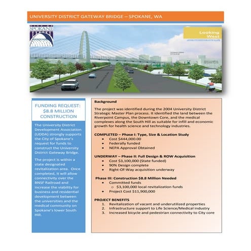 University District Gateway Bridge Brochure | PDF