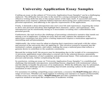 University Application Essay Samples.pdf