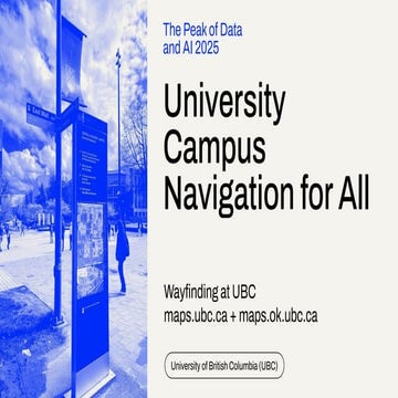 University Campus Navigation for All - Peak of Data & AI | PDF