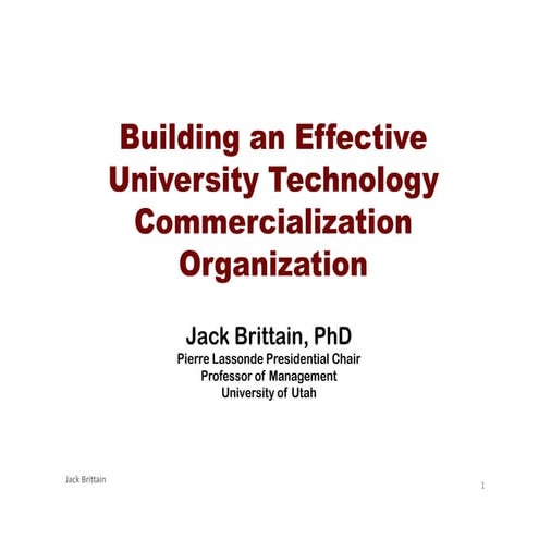 University commercialization | PDF
