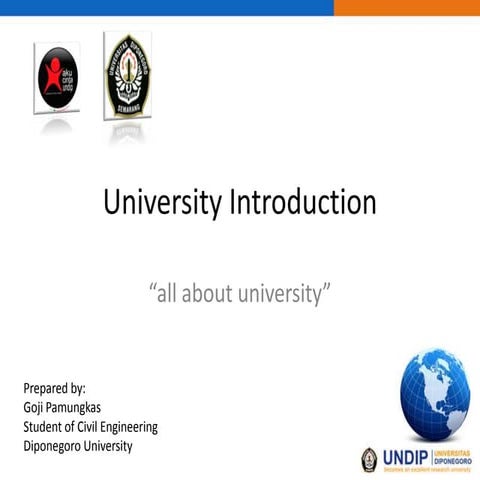 University introduction | PPTX