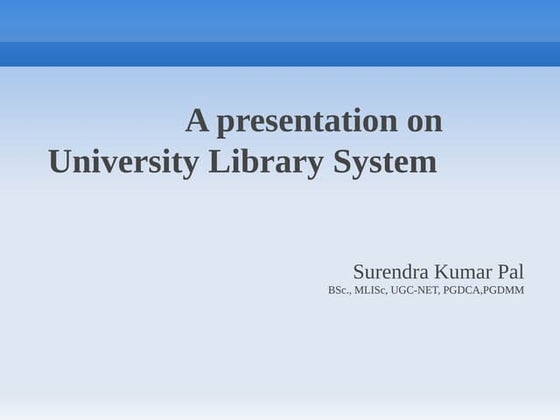 Library orientation | PPT