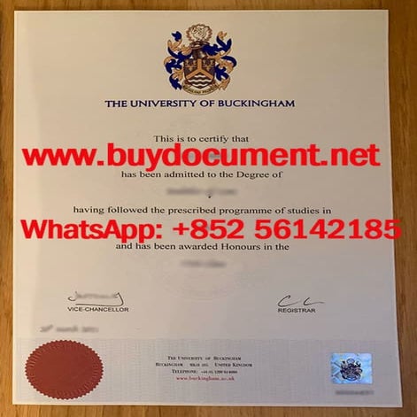 University of Buckingham diploma | PDF