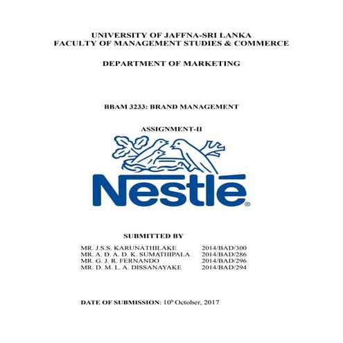 Nestle- Company profile | PPTX