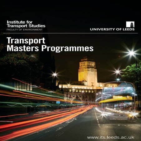 Transport Masters Programmes - Institute for Transport Studies | PDF