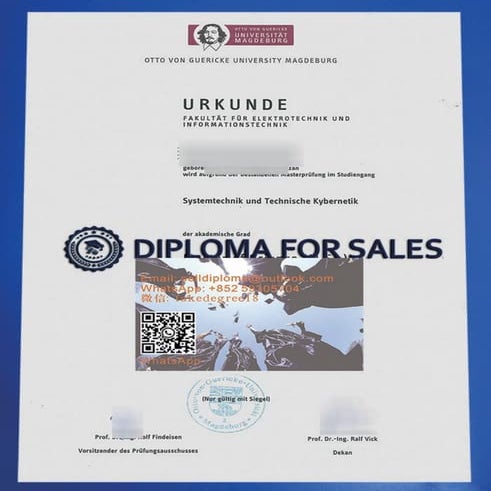 Fake University of Magdeburg Urkunde | PDF