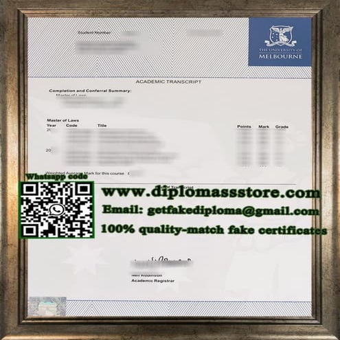 Make a University of Melbourne transcript.pdf