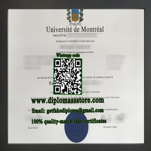 University of Montreal diploma, UdeM bachelor degree | PDF