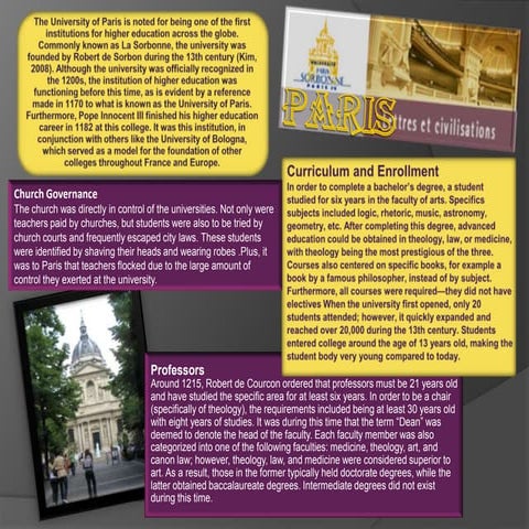 University of paris | PPT