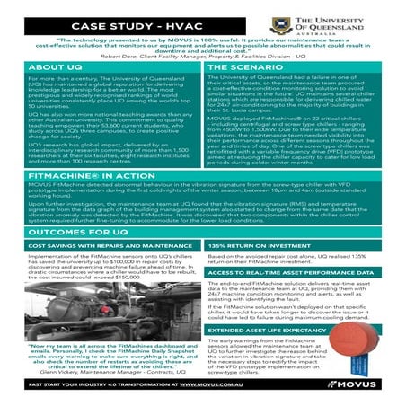 University of qld continuous condition monitoring case study | PDF