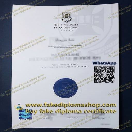 How much to buy a latest edition University of Queensland diploma in ...