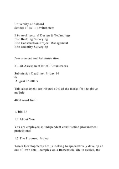 Built Environment BSc Architectural Design & Technology BSc Buildi.docx