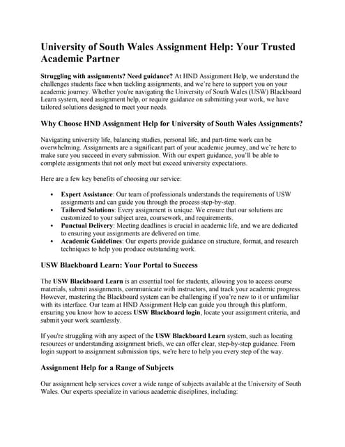 University of Sussex Assignment Help.... | PDF