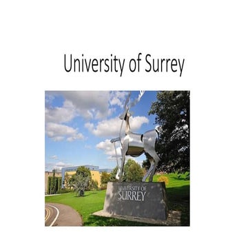 University of Surrey and Kent PPT.pptx.. | PPT