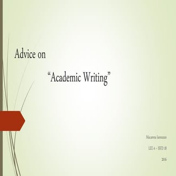 Academic writing | PPT