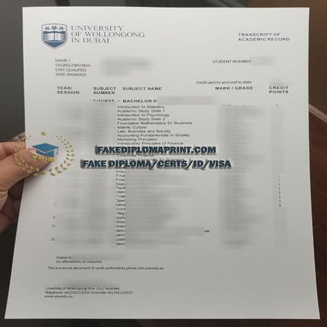 University of Wollongong in Dubai academic record.pdf