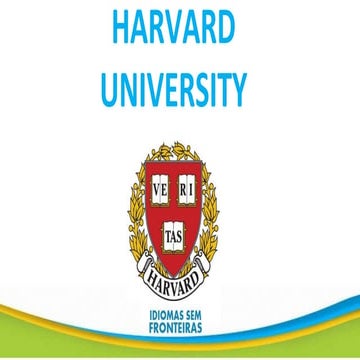 University presentation harvard | PPTX