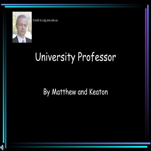 University Professor Presentation | PPT