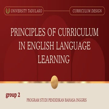 University tadulako mengenai principle of Curriculum in english language teaching (1).pdf