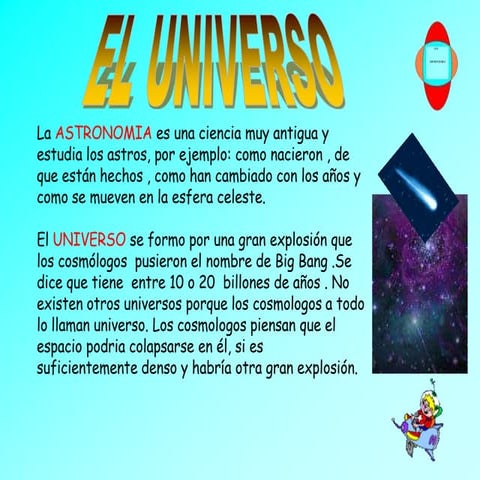 El universo pawer | PPTX