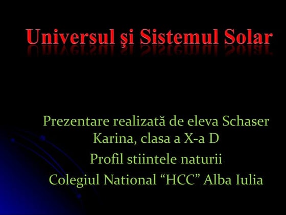 Universul | PPT
