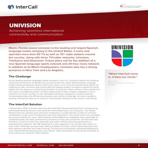 Univision Case Study | PDF
