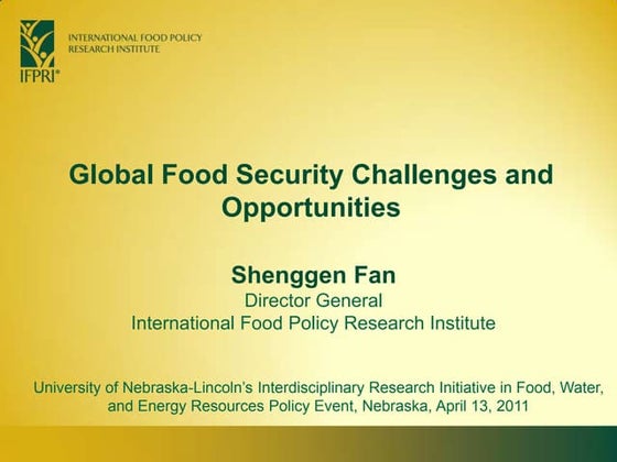 Food security powerpoint | PPTX