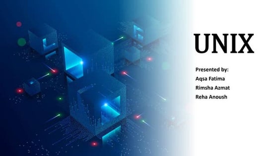 Unix shell programming intro-part-1 | PPT