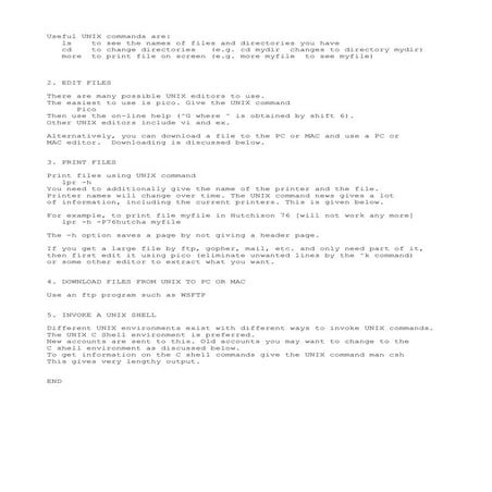 Unix4 | TXT | Operating Systems | Computer Software and Applications