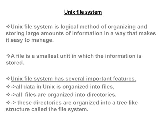 Unix File Systempptx