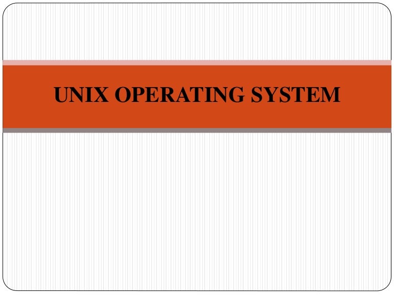 Unix ppt
